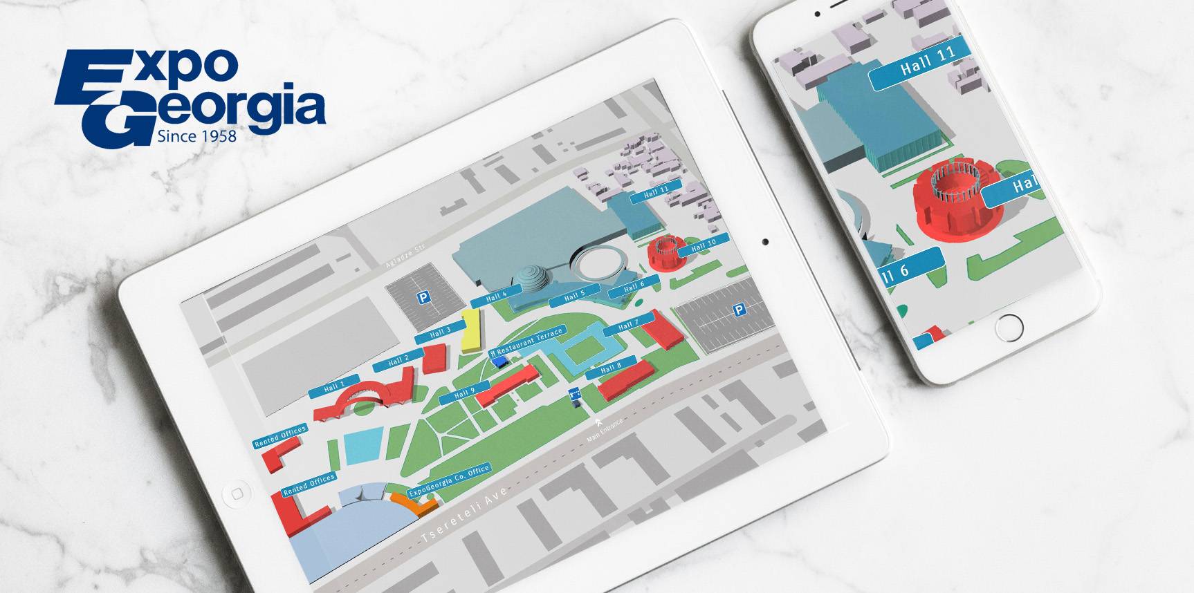 "Expo Georgia" Exhibition Center 3D map of the area | Projects | Idea ...